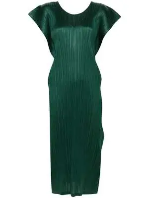 Issey Miyake V Neck Day Dresses