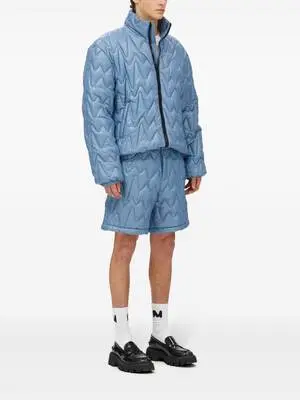 MSGM Quilted Padded Jacket - Blue