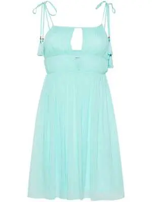 Patrizia Pepe Plissé Crepe Mini Dress