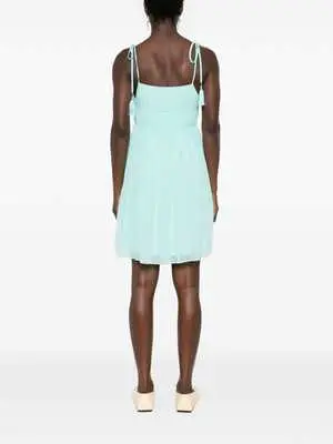 Patrizia Pepe Plissé Crepe Mini Dress