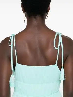 Patrizia Pepe Plissé Crepe Mini Dress