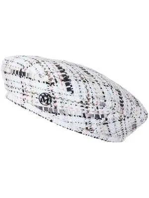 MAISON MICHEL Billy Tweed Beret - White
