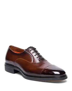 Santoni Paneled Oxfords