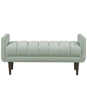 Madison Park Madison Park Linea Upholstered Modern Accent Bench - Nocolor