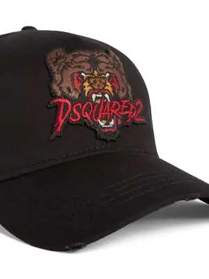 Dsquared2 Tiger Appliqué Baseball Cap