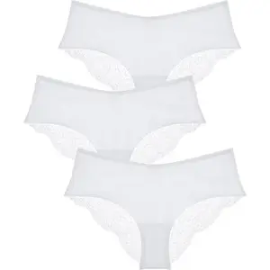 JOURNELLE Allegra Jolie 3-pack Hipster Briefs Blanc