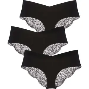 JOURNELLE Allegra Jolie 3-pack Hipster Briefs - Noir