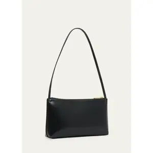 MANSUR GAVRIEL Gaia Leather Shoulder Bag - Black/flam