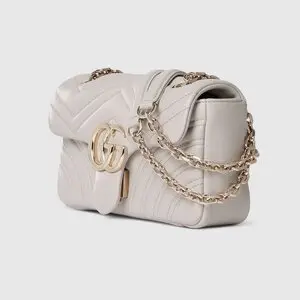 Gucci Gg Marmont Small Shoulder Bag - Grey