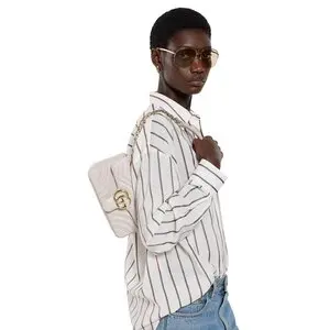 Gucci Gg Marmont Small Shoulder Bag - Grey