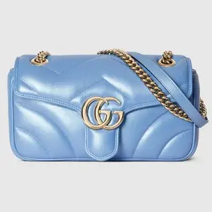 Gucci GG Marmont Small Shoulder Bag Light Blue