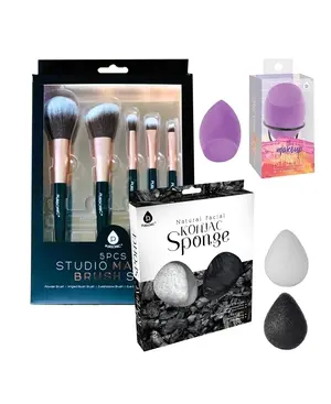 PURSONIC Essential Beauty Trio: Makeup Blender - Multicolor
