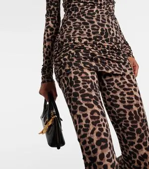 Blumarine Wool Leggings - Beige
