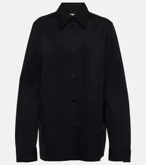 JIL SANDER Virgin Wool Shirt - Black