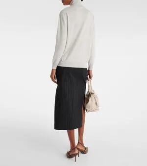 Brunello Cucinelli Turtleneck Cashmere Sweater - Neutrals