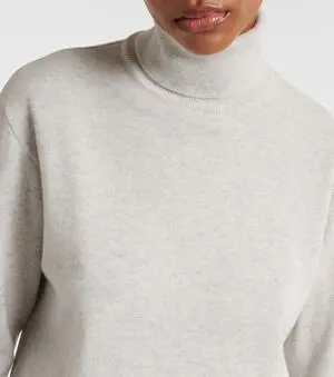 Brunello Cucinelli Turtleneck Cashmere Sweater - Neutrals
