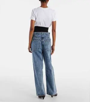 Alaïa Knit Band Straight Jeans