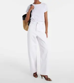 Khaite Samson Cotton Jersey T-shirt - White