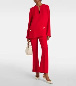 Valentino Garavani Vgold Cady Couture Top - Red