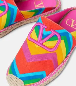 Valentino Garavani Vlogo Canvas Espadrilles
