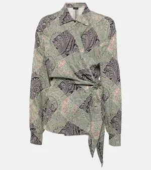 Etro Printed Wrap Top - Multicoloured