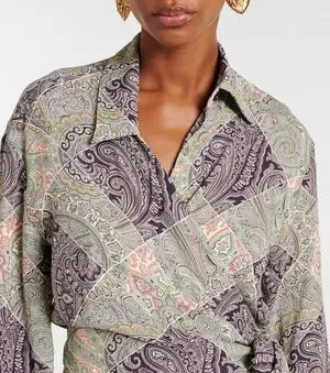Etro Printed Wrap Top