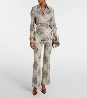 Etro Printed Wrap Top