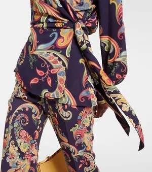 Etro Printed Wrap Top