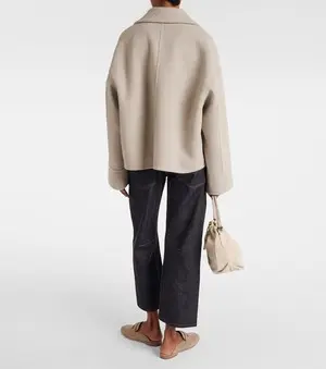 Brunello Cucinelli Cropped Wool And Cashmere Coat