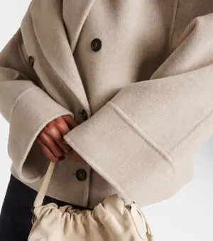 Brunello Cucinelli Cropped Wool And Cashmere Coat