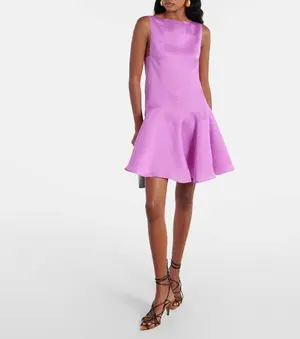Khaite Mags Mini Dress - Purple