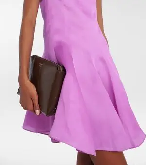 Khaite Mags Mini Dress - Purple