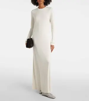 TOTEME Jersey Maxi Dress - White