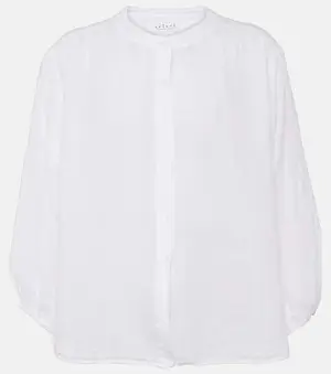 Velvet By Graham & Spencer Avis Linen Blouse