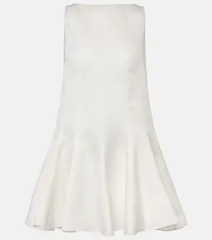 Khaite Mags Silk Mini Dress - White