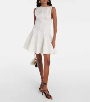 Khaite Mags Silk Mini Dress - White