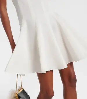 Khaite Mags Silk Mini Dress - White