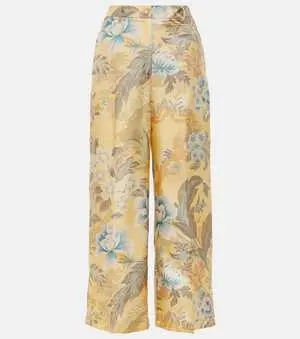 Etro Printed Wide-leg Pants