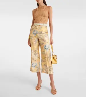 Etro Printed Wide-leg Pants
