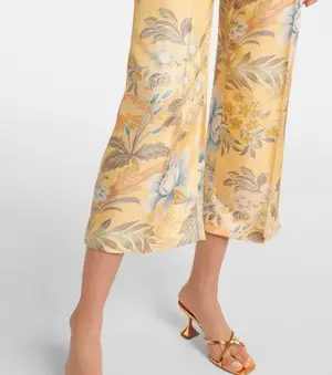 Etro Printed Wide-leg Pants