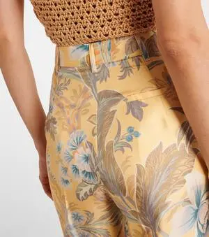 Etro Printed Wide-leg Pants