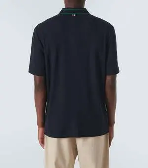 Thom Browne Rwb Stripe Cotton Polo Shirt