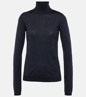 Brunello Cucinelli Brunello Cucinelli Turtleneck Top Blue