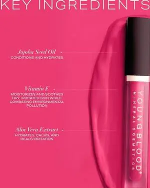 YOUNGBLOOD MINERAL COSMETICS Hydrating Liquid Lip Creme - Bombshell
