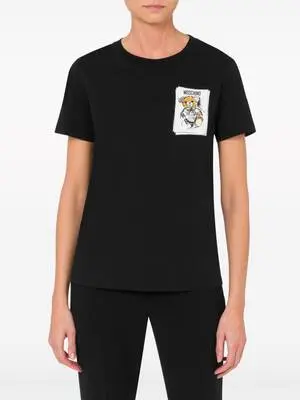 Moschino Teddy Bear Print T-shirt - Black