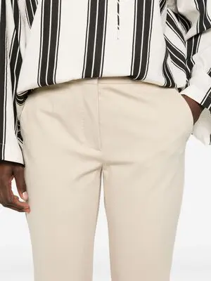 Max Mara Pegno Cropped Trousers - Neutrals