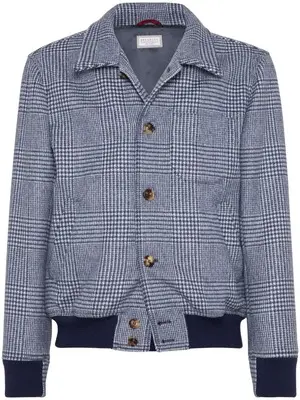 Brunello Cucinelli Checked Shirt Jacket