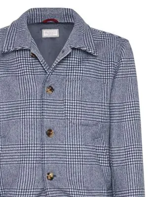 Brunello Cucinelli Checked Shirt Jacket