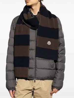 Moncler Striped Cotton Scarf