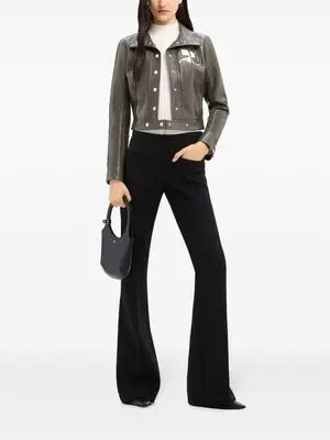 COURREGES Reedition Vinyl Appliqué-logo Jacket - Grey